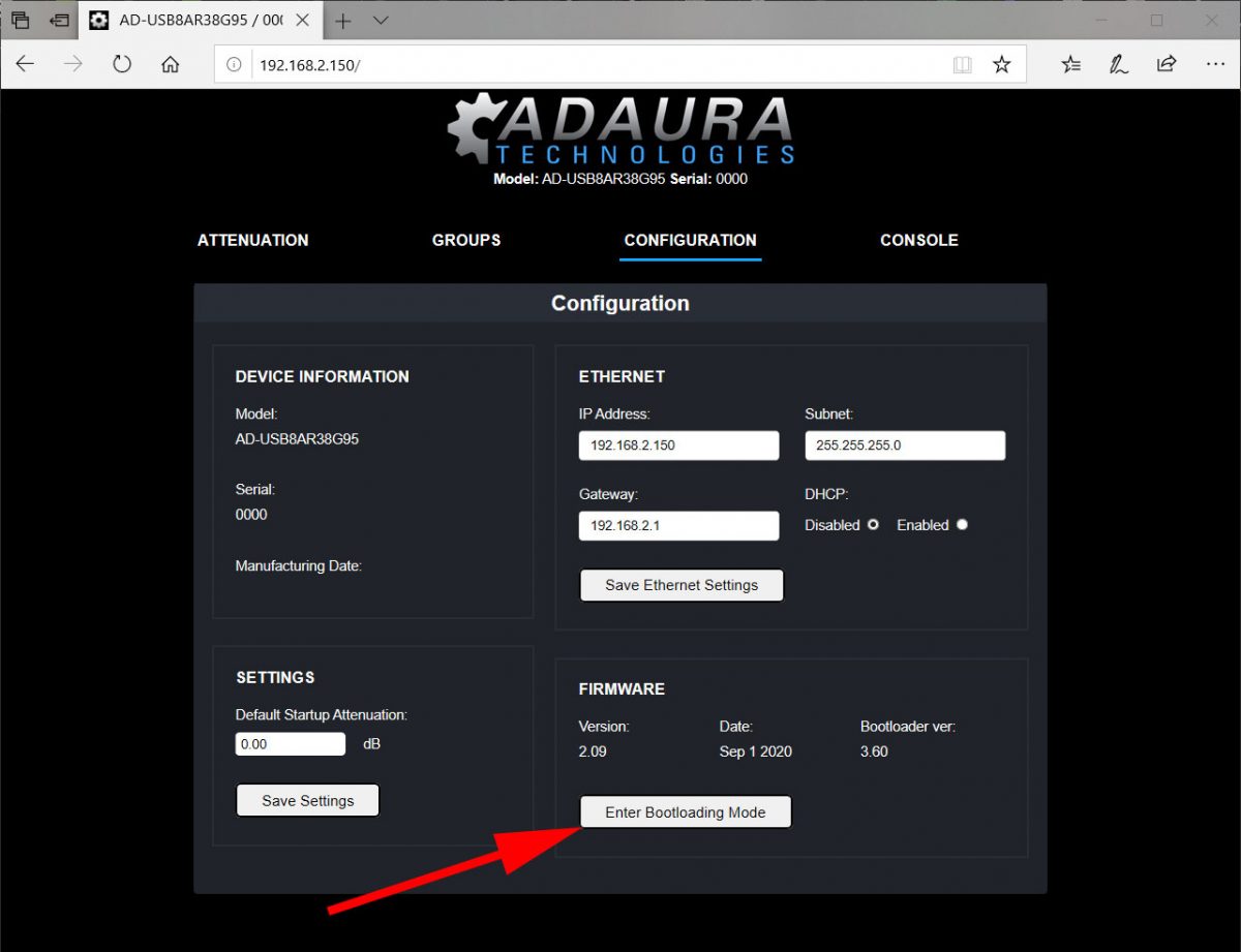 How to Update Firmware - Adaura Technologies